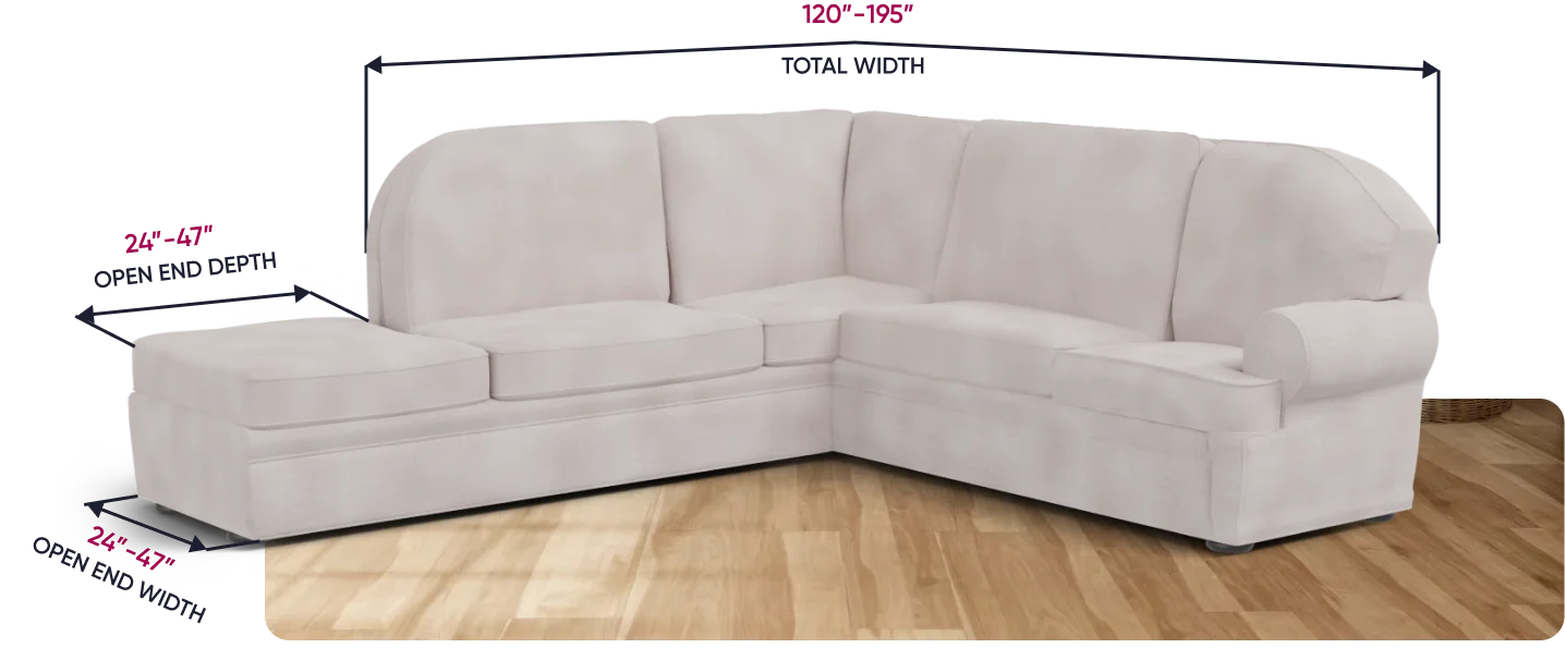 Sectional Couch Dimensions | Measure a Sectional Sofa