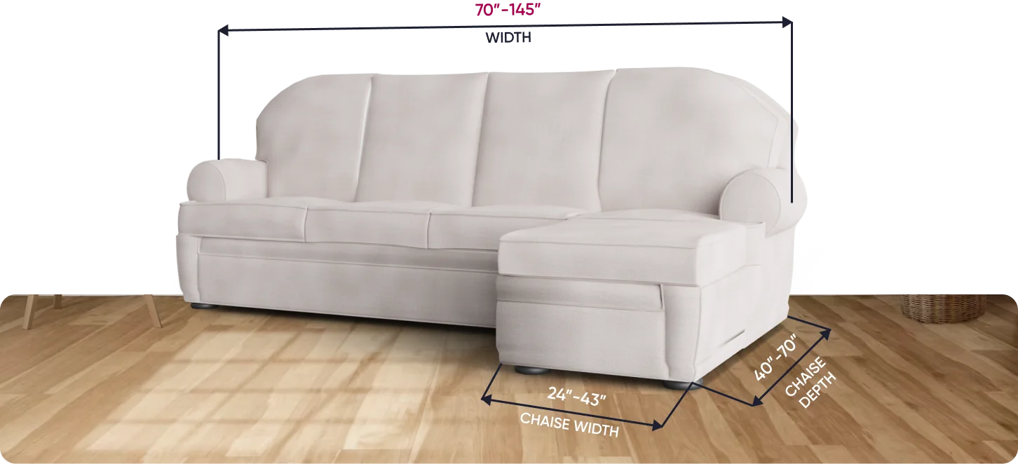 Sectional Couch Dimensions | Measure a Sectional Sofa