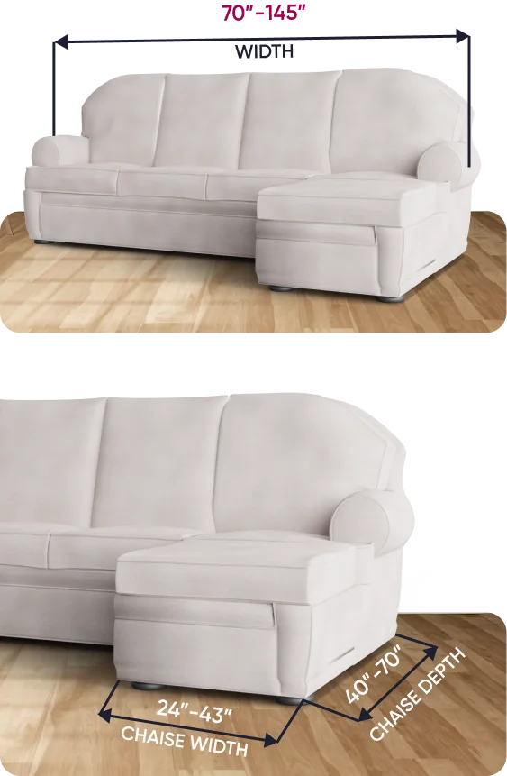 Sectional Couch Dimensions | Measure a Sectional Sofa